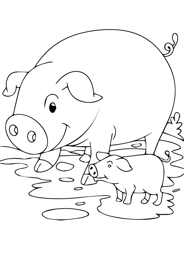 Pig Coloring Games - ColoringGames.Net
