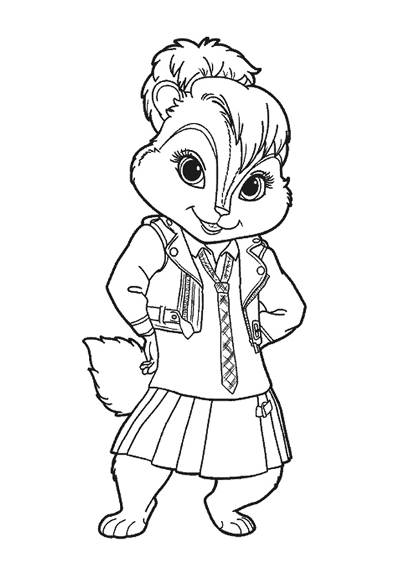 Chibi The Chipmunks Coloring - Play Free Coloring Game Online
