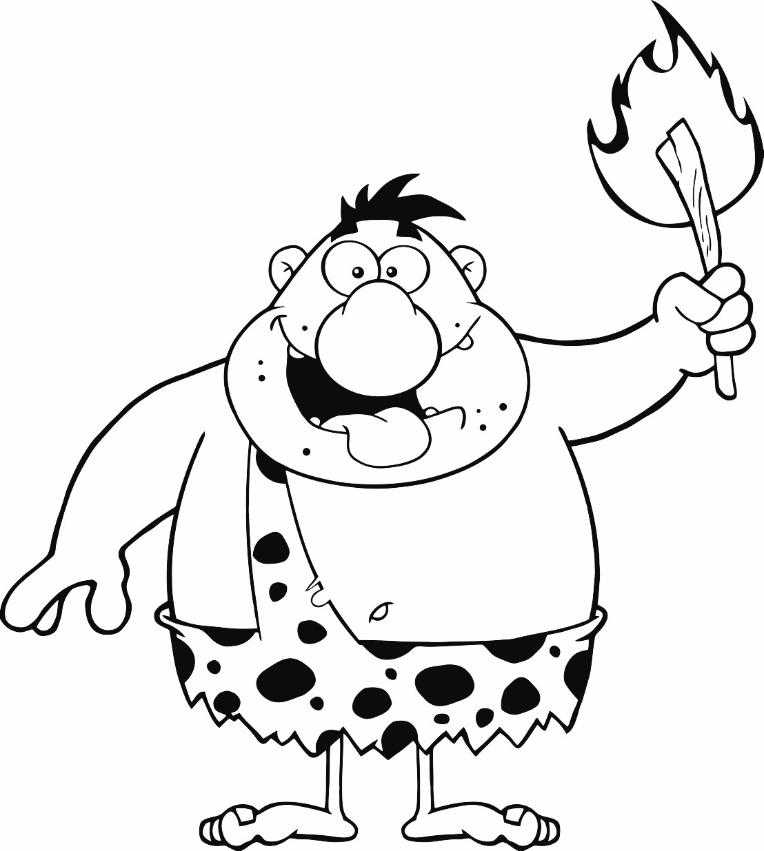 Old Caveman Coloring - Play Free Coloring Game Online