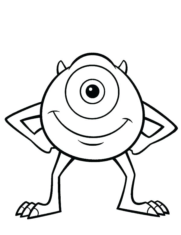 Mike Smiling Coloring - Play Free Coloring Game Online