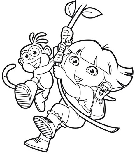Dora The Explorer Coloring Games - ColoringGames.Net