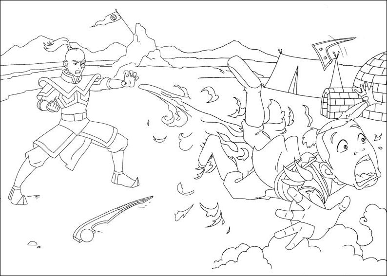 Zuko And Sokka Coloring - Play Free Coloring Game Online