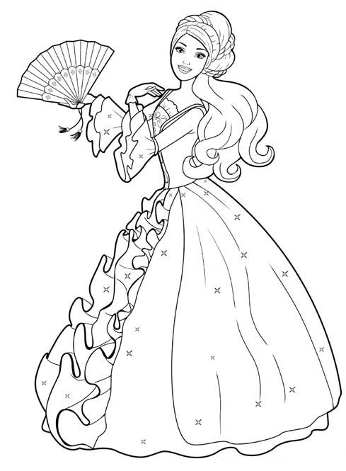 Barbie Coloring Games - ColoringGames.Net