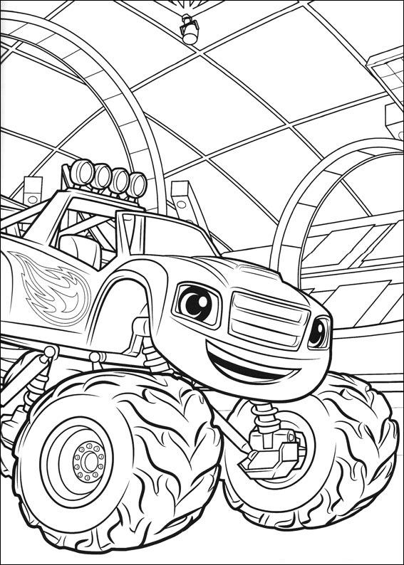 Blaze and the Monster Machines Coloring Games - ColoringGames.Net