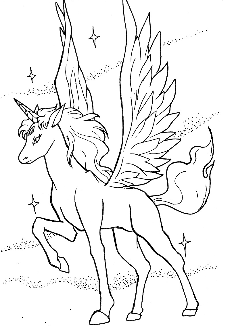 Unicorn Coloring Games - ColoringGames.Net