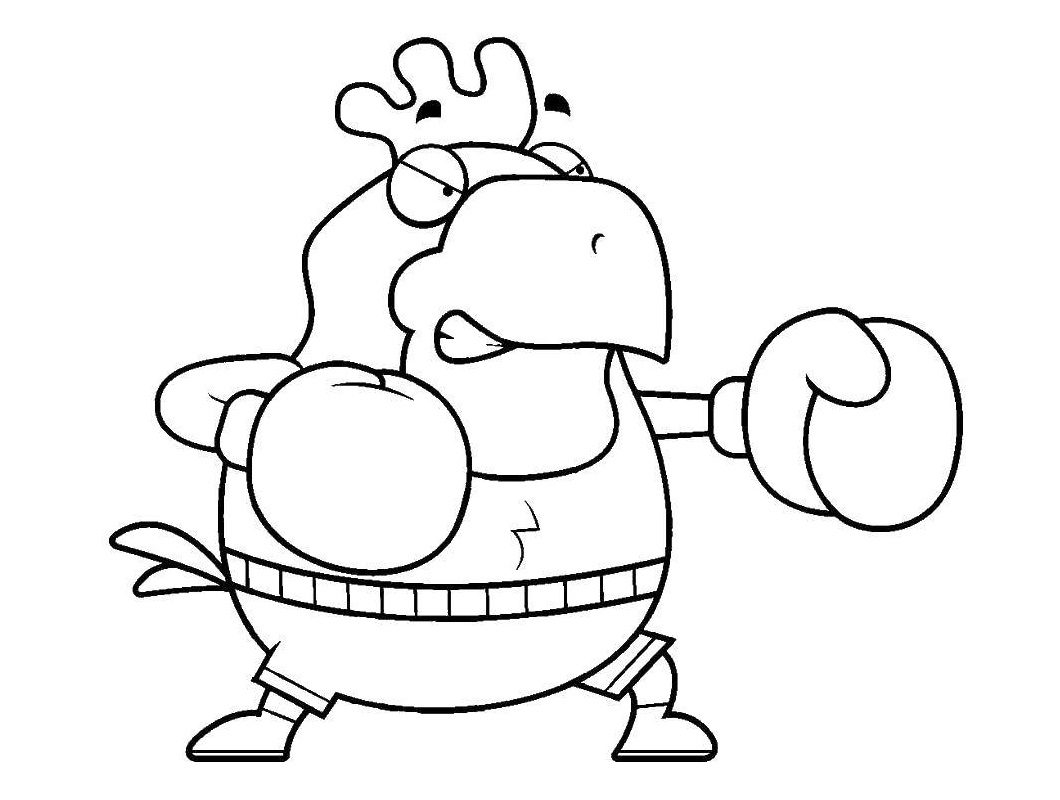 Mario Kick Boxing Coloring - Play Free Coloring Game Online