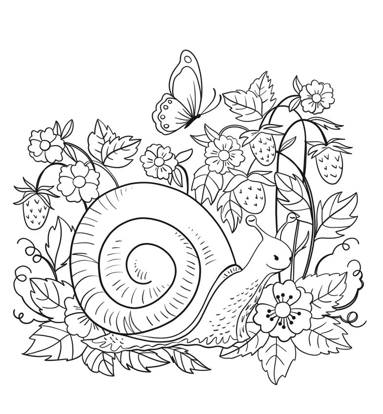Snail Coloring Games - ColoringGames.Net