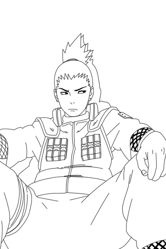 Shikamaru Coloring Games ColoringGames Net Shikamaru Coloring Games ColoringGames Net