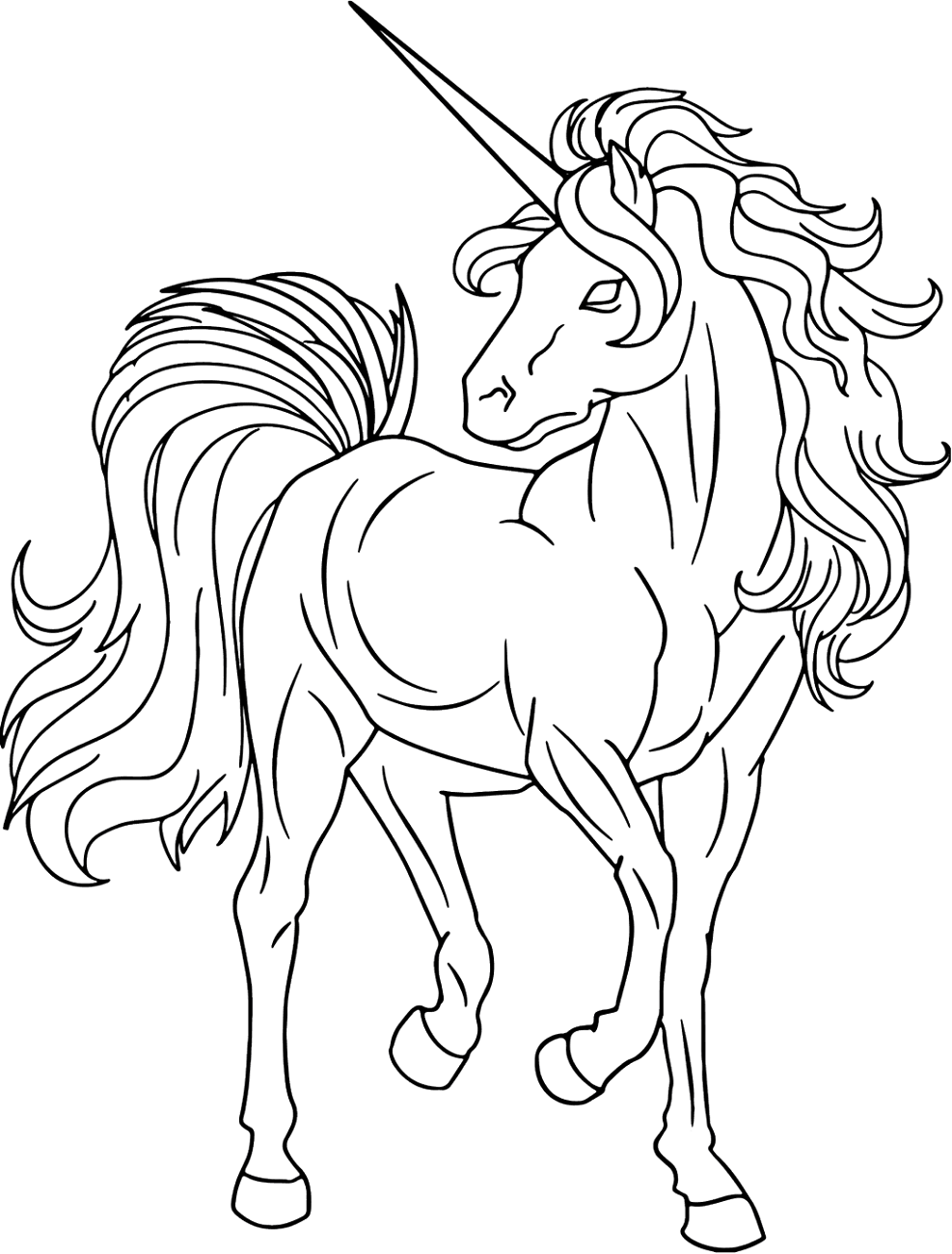 Unicorn Coloring Games - ColoringGames.Net