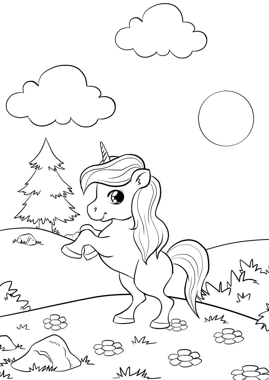 Unicorn Coloring Games - ColoringGames.Net