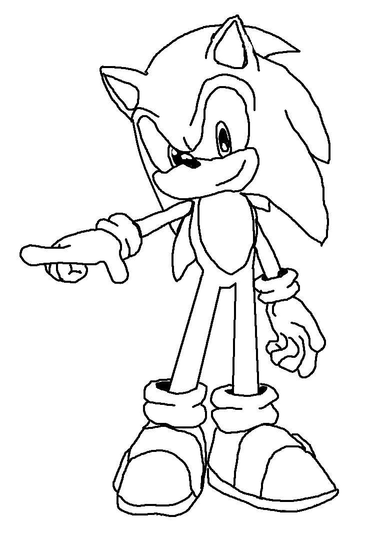Sonic Skateboarding Coloring - Play Free Coloring Game Online