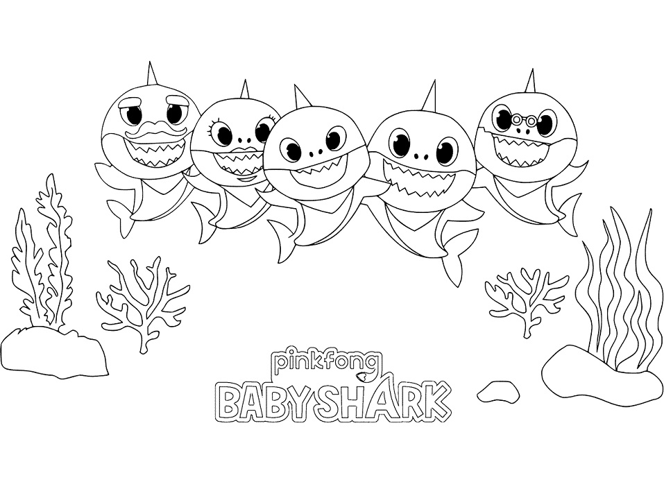 Baby Shark Coloring Games - ColoringGames.Net