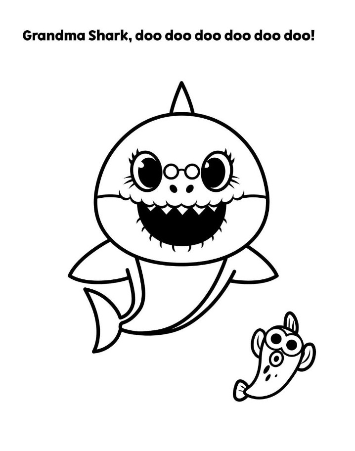 Baby Shark Coloring Games - ColoringGames.Net