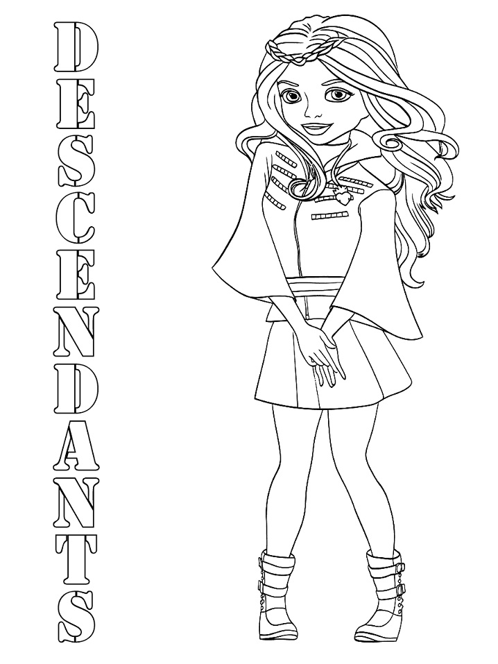 Descendants Coloring Games - ColoringGames.Net