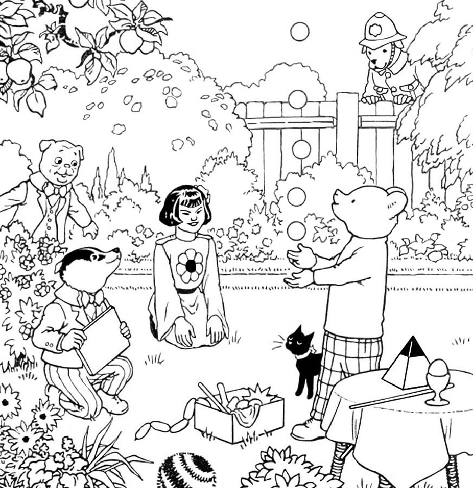 Rupert Bear Coloring Games - ColoringGames.Net