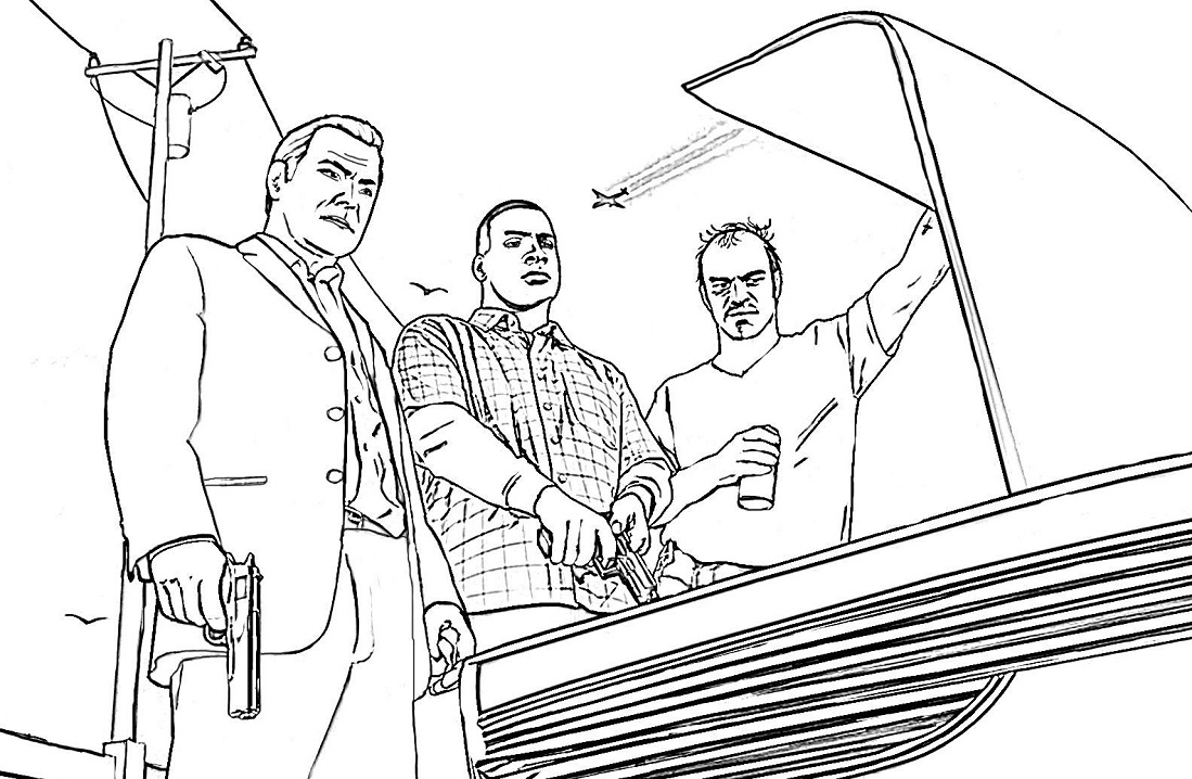 Gta Girls Coloring Play Free Coloring Game Online