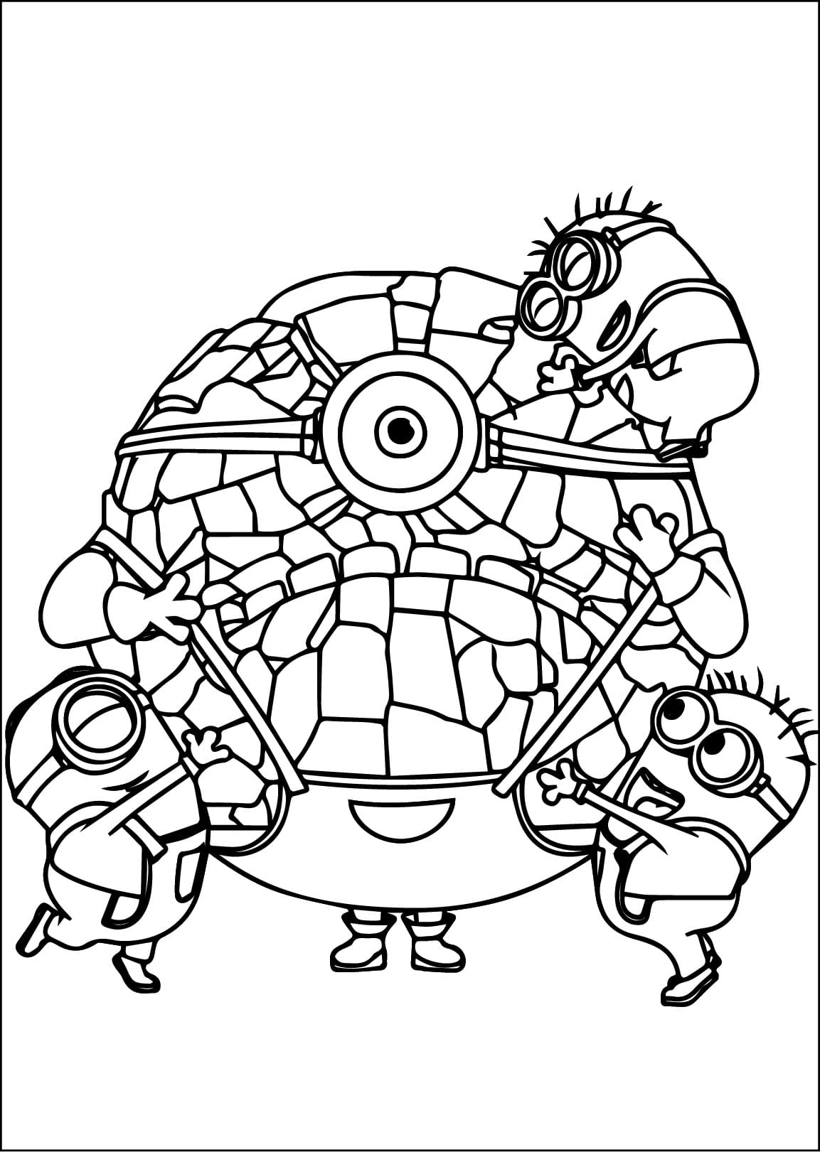 Minions In Despicable Me 4 Coloring Play Free Coloring Game Online