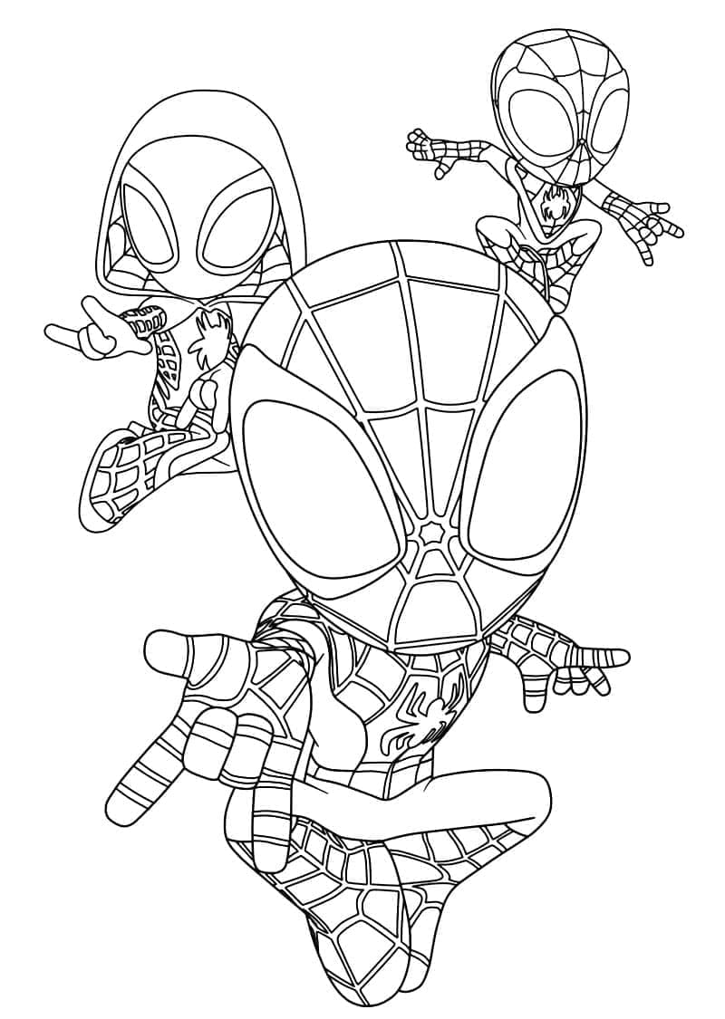 Spidey and His Amazing Friends Coloring Games - ColoringGames.Net Spidey and His Amazing Friends Coloring Games - ColoringGames.Net