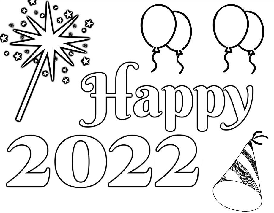 Printable Happy New Year 2022 Coloring - Play Free Coloring Game Online Printable Happy New Year 2022 Coloring - Play Free Coloring Game Online