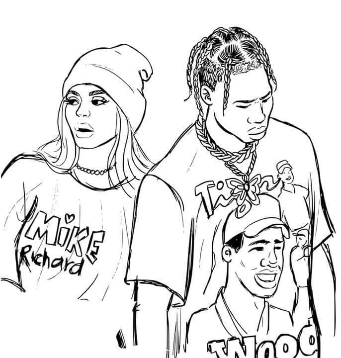 Kylie Jenner with Travis Scott Coloring - Play Free Coloring Game Online Kylie Jenner with Travis Scott Coloring - Play Free Coloring Game Online