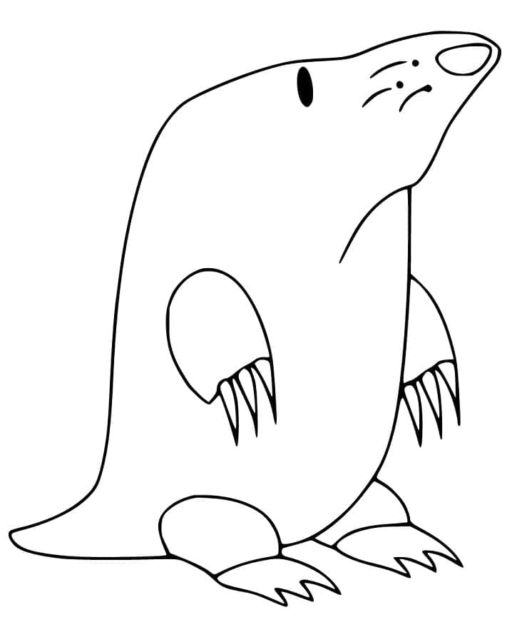 Free Printable Mole Coloring - Play Free Coloring Game Online