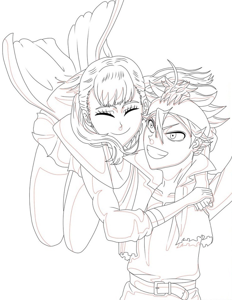 Asta Black Clover Coloring - Play Free Coloring Game Online