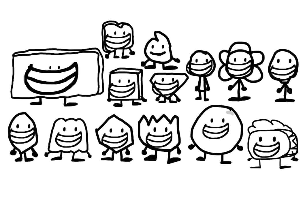 Battle for Dream Island Coloring Games - ColoringGames.Net