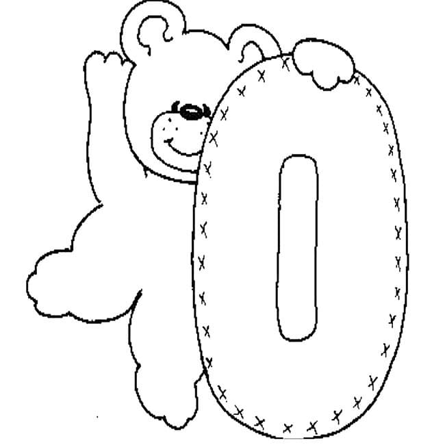 Number 0 Image Coloring - Play Free Coloring Game Online
