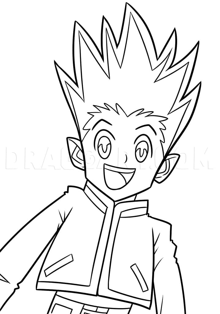 Gon Hunter x Hunter Coloring - Play Free Coloring Game Online