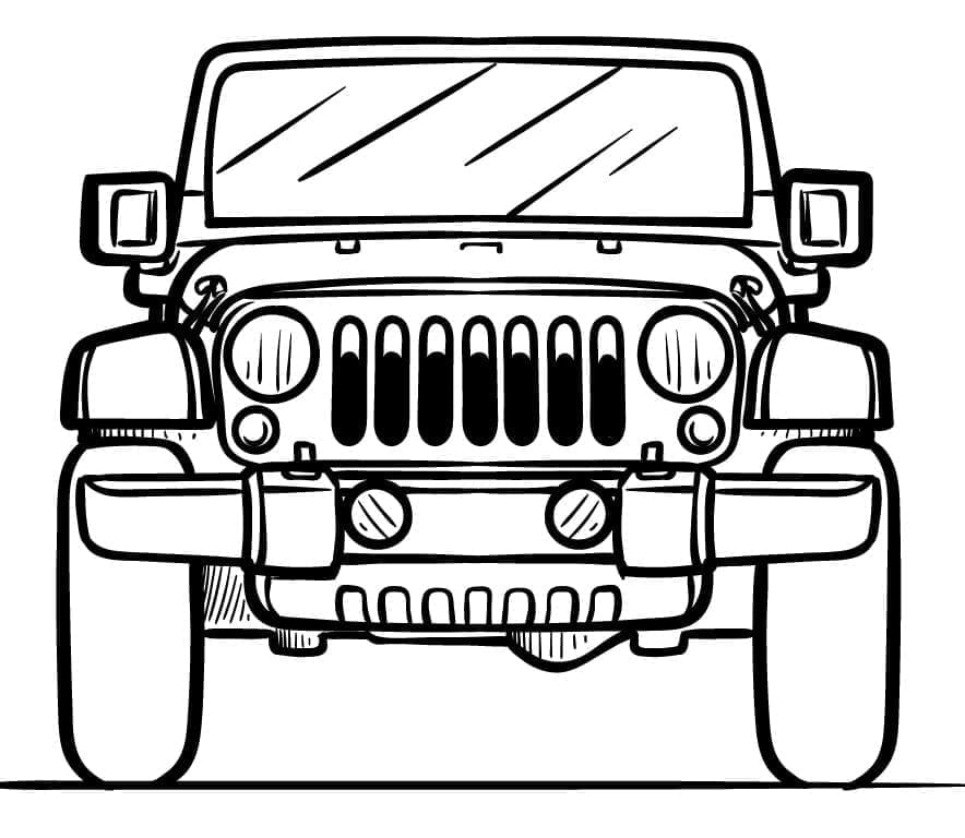 Print Jeep Coloring - Play Free Coloring Game Online