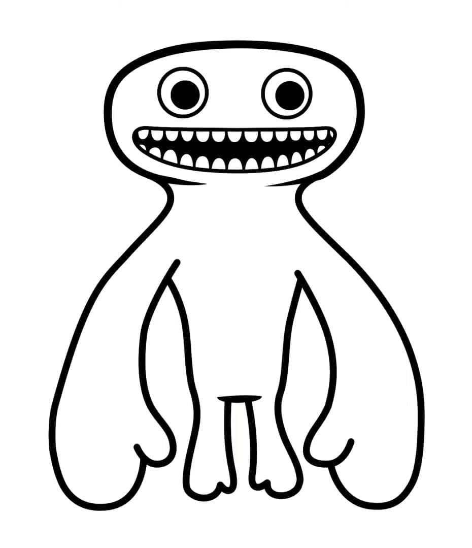 Jumbo Josh in Garten of Banban Coloring - Play Free Coloring Game Online