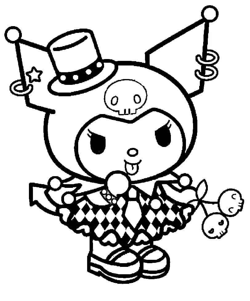 Printable Kuromi Coloring - Play Free Coloring Game Online