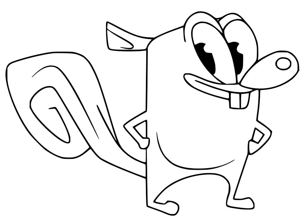 Kyle from Squirrel Boy Coloring - Play Free Coloring Game Online