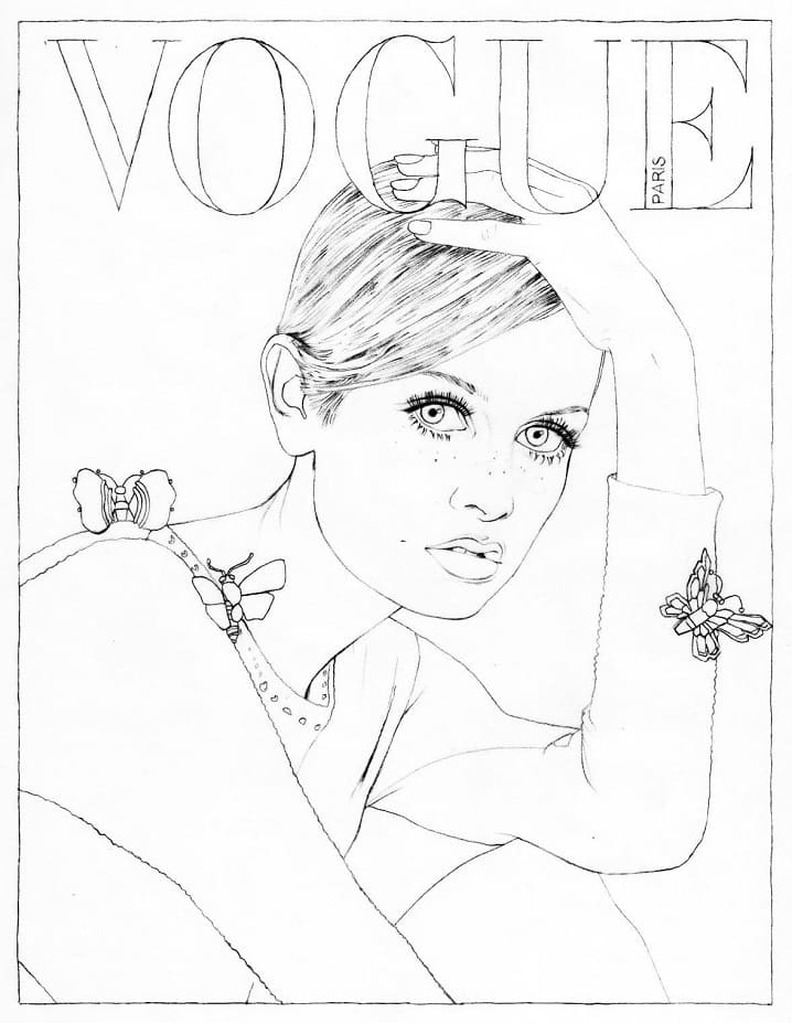 Magazine Cover Girl 2 Coloring - Play Free Coloring Game Online