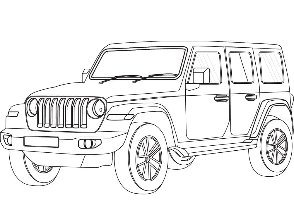 CJ Jeep Coloring - Play Free Coloring Game Online