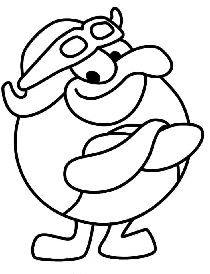 DocoRiki from Kikoriki Coloring - Play Free Coloring Game Online