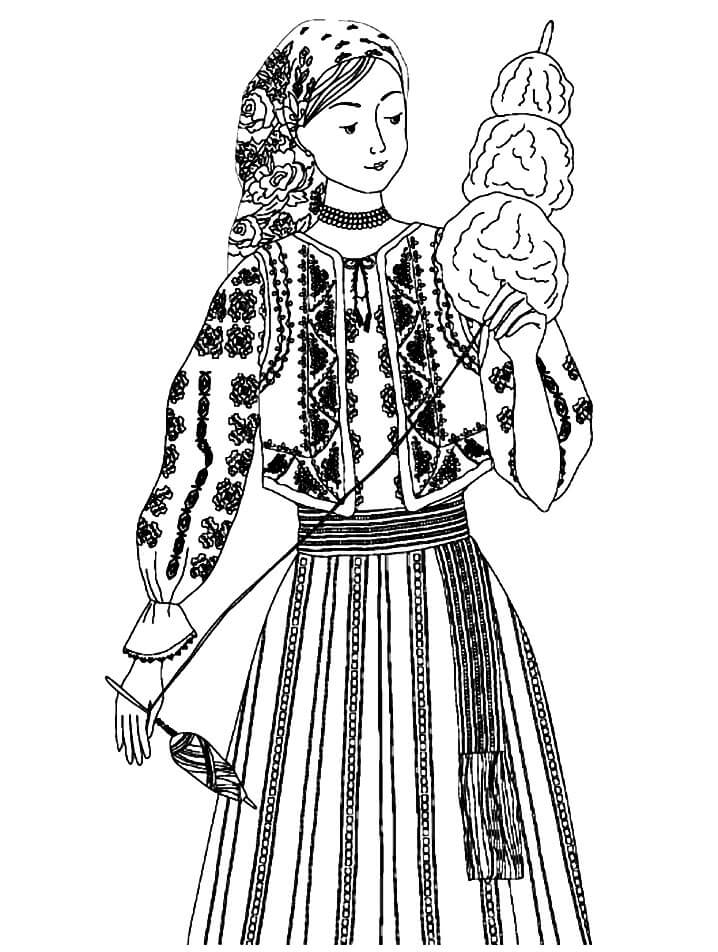 Romanian Wood Carving Coloring - Play Free Coloring Game Online