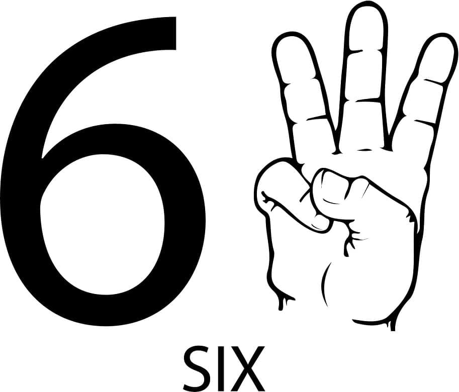 Number 6 Coloring Games - ColoringGames.Net