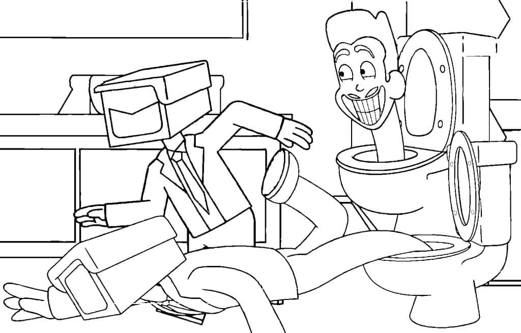 Skibidi Toilet Coloring Games - ColoringGames.Net