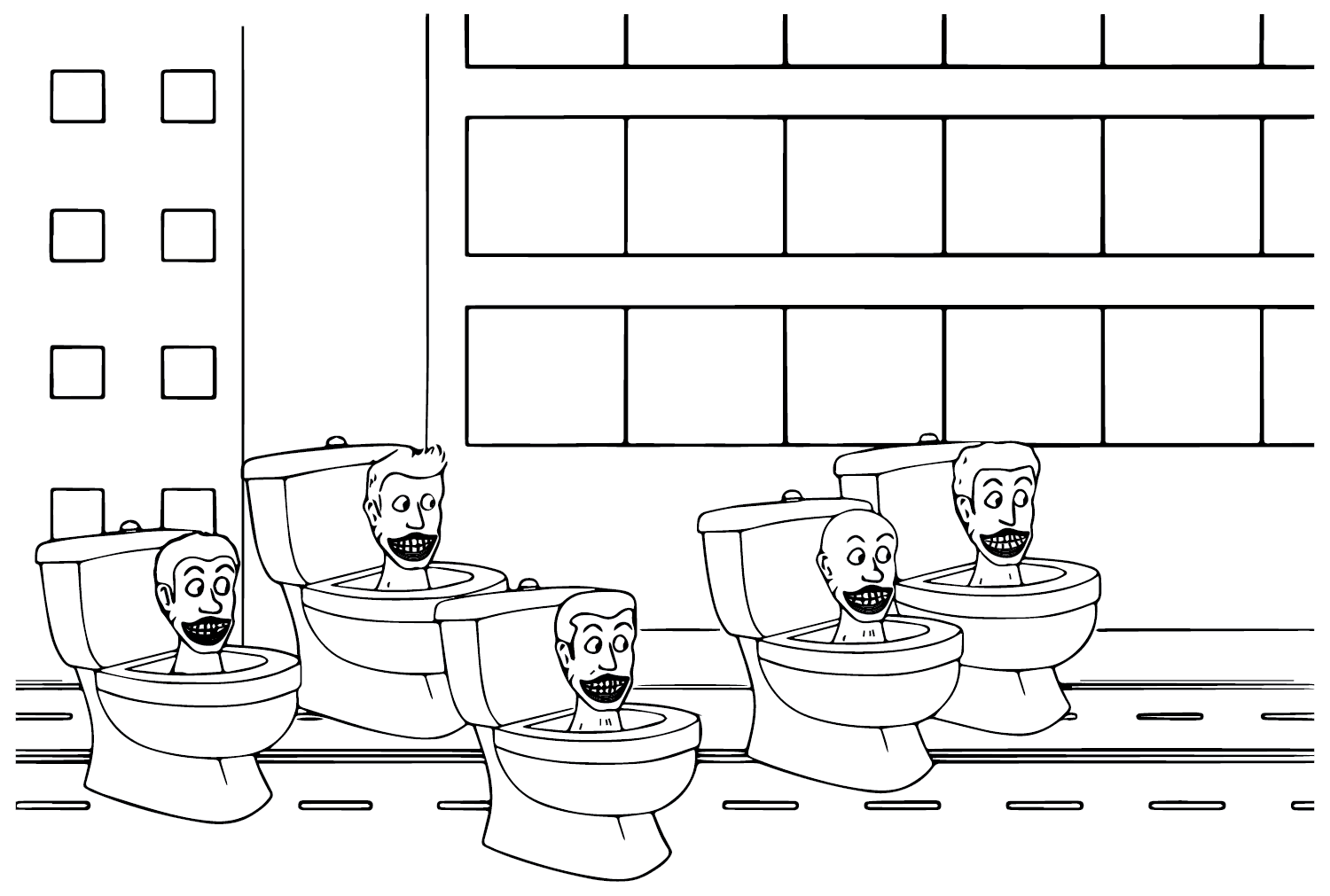 Skibidi Toilet Coloring Games - ColoringGames.Net