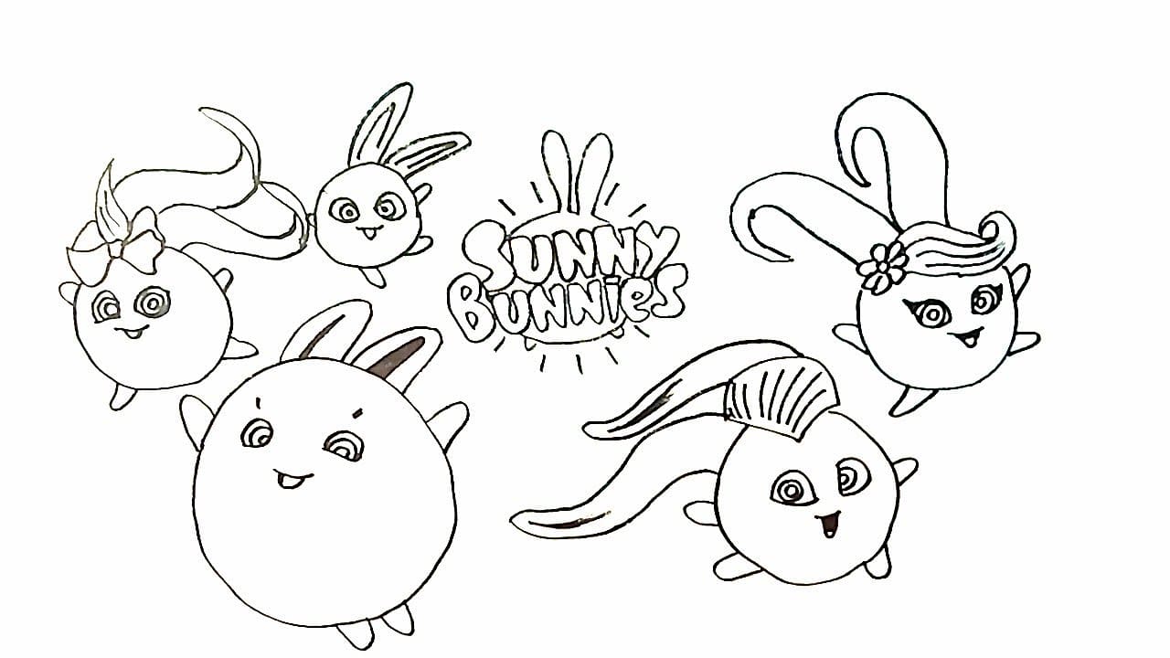 Sunny Bunnies Coloring Games - ColoringGames.Net