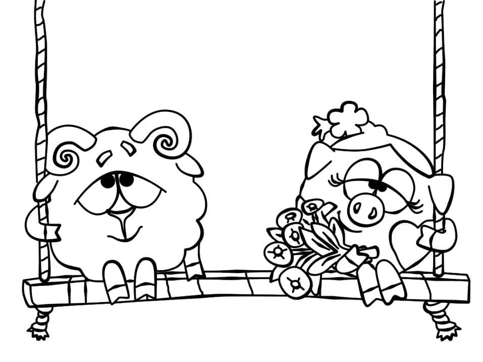 Chikoriki and PogoRiki on the Beach Coloring - Play Free Coloring Game ...